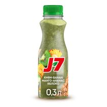 Смузи J7 Полезный перекус киви-яблоко-ананас-банан-манго со злаками 300 ...