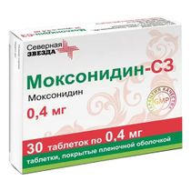 Моксонидин-СЗ таблетки 0,4 мг 30 шт - купить с доставкой на дом в ...