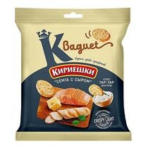 Сухарики пшеничные Кириешки Baguet семга с сыром с соусом тартар 70 г ...