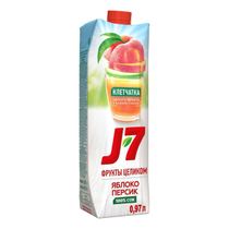 Сок J7 яблоко-персик с мякотью восстановленный 970 мл х 12 шт - купить ...