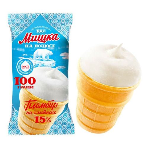 Мороженое пломбир Мишка на полюсе 15% БЗМЖ 100 г - купить с доставкой ...