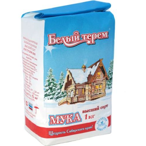 Мука Белый терем пшеничная хлебопекарная высшего сорта 1 кг - купить с ...