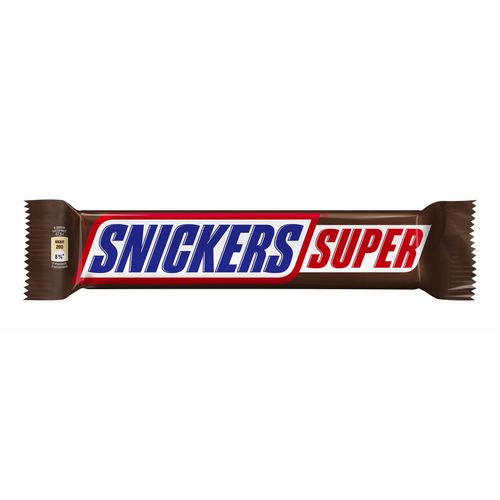 Батончик Snickers Super шоколадный с нугой-карамелью-арахисом 80 г ...