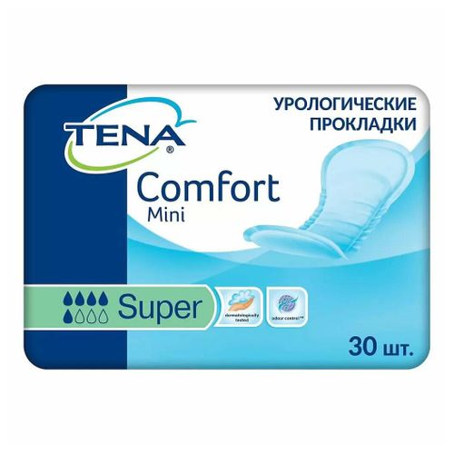 Прокладки урологические Tena Comfort Mini Super анатомические 30 шт ...