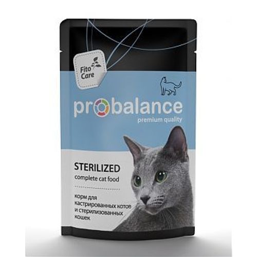 Влажный корм ProBalance Sterilized для стерилизованных кошек и ...
