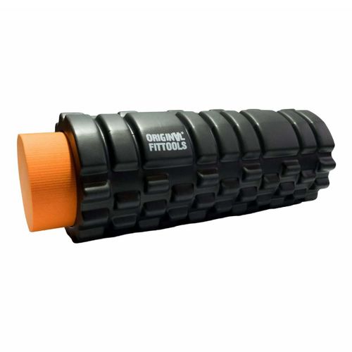 Фитнес-ролл 100 кг Original FitTools оранжево-черный 33 x 14 см ...
