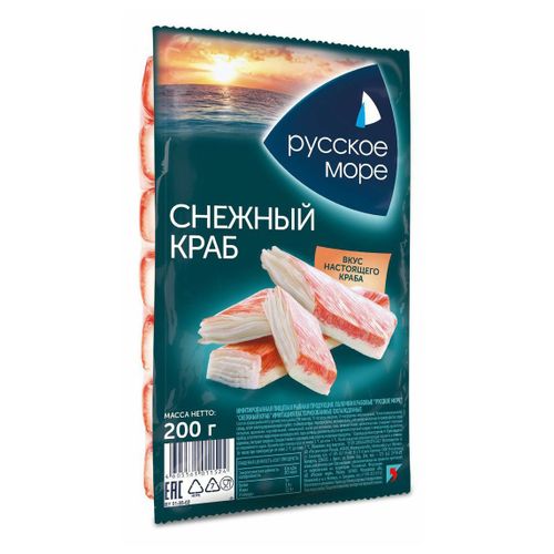 Крабовые палочки Русское море Снежный краб 200 г купить для Бизнеса и ...