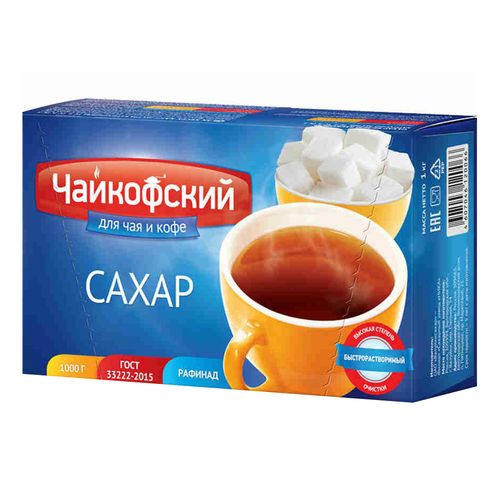Сахар-рафинад Чайкофский белый 1 кг - купить с доставкой на дом в ...
