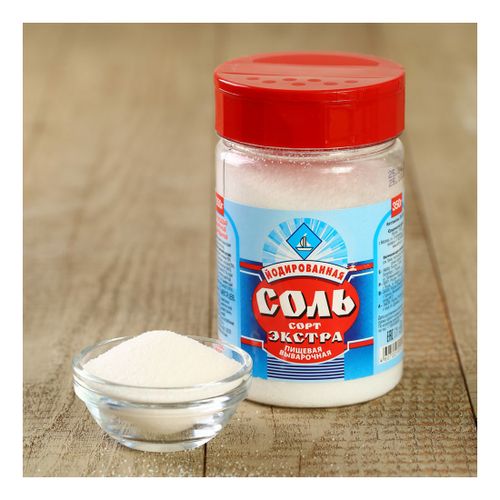 Соль поваренная пищевая ТДС экстра йодированная 350 г солонка - купить ...