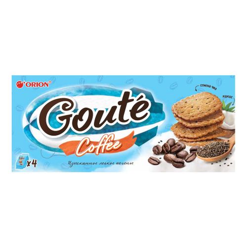 Крекер Orion Goute кофе 72 г - купить с доставкой на дом в СберМаркет