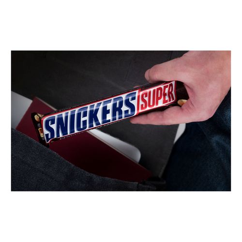 Батончик Snickers Super шоколадный с нугой-карамелью-арахисом 80 г ...