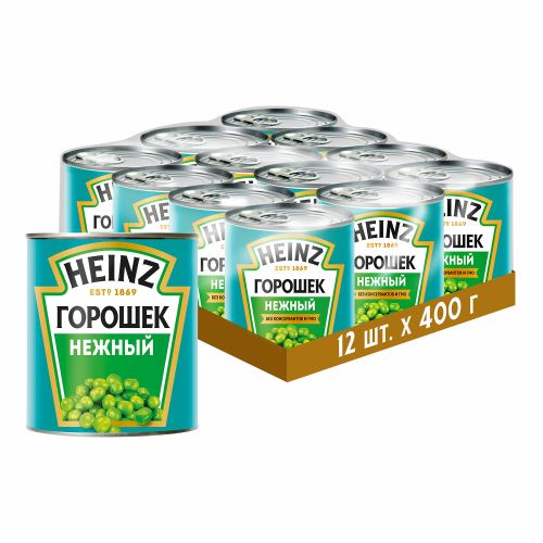 Горошек Heinz зеленый 400 г - купить с доставкой на дом в СберМаркет