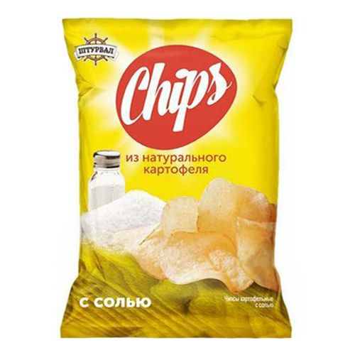 Чипсы картофельные Штурвал Chips с солью 70 г - купить с самовывозом в ...