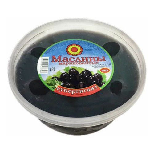 Маслины Фабрика домашних солений Супергигант маринованные с косточкой ...