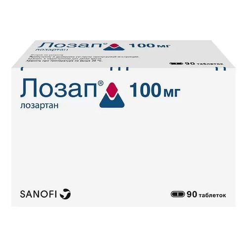 Лозап таблетки 100 мг 90 шт - купить с доставкой на дом в СберМаркет