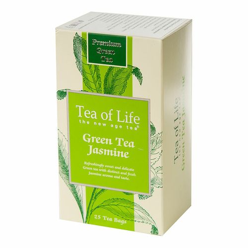 Чай зеленый Tea of Life с ароматом жасмина в пакетиках 2 г х 25 шт ...