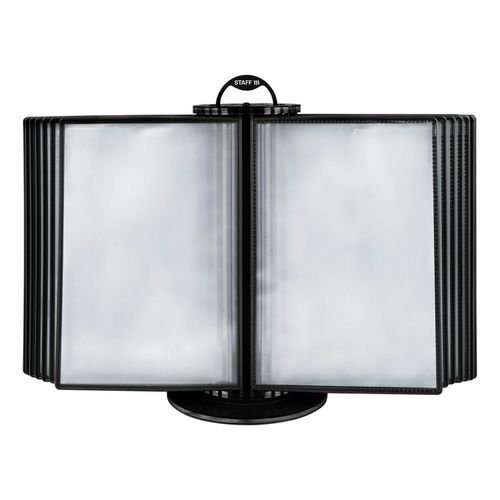 Демосистема настольная Staff 30 панелей вращающаяся А4 черная - купить ...