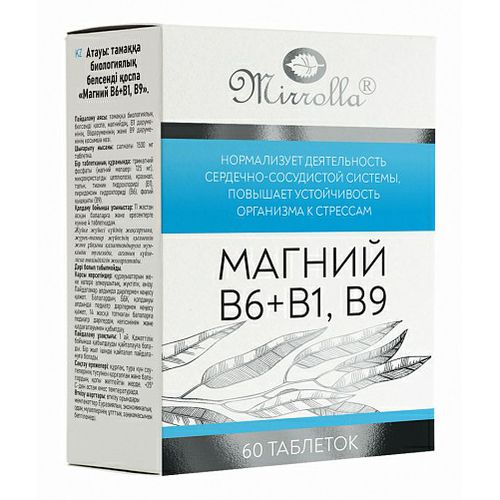 Магний В6 + В1 + В9 таблетки 1500 мг 60 шт - купить с самовывозом в ...