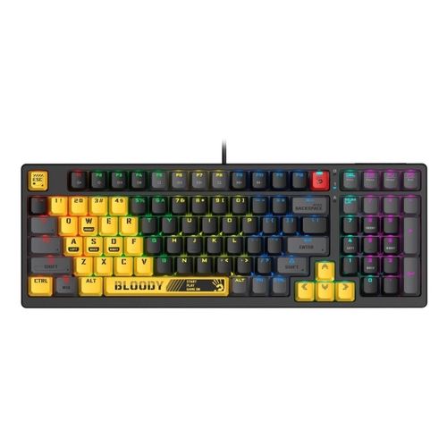 Клавиатура Bloody S98 USB серая, желтая, красная - купить с доставкой ...